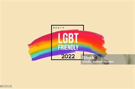 Lgbtq 프라이드 월 플래그 2022 개념 브러쉬 스트로크 배너 Lgbt 무지개 플래그 기호 자유와 다양성 배너 배경 포스터를 위한 디자인 벡터 플랫 일러스트레이션 포스터