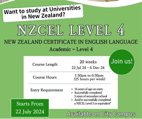 Nzcel Academic Level 4 In July 2024 Aspiring Language Institute