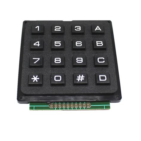 Teclado Mcu Matriz De Botones 4x4 A Teclado Industrial De