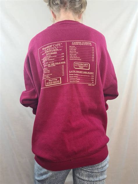 Roadkill CafÈ You Kill It We Grill It Funny Sweatshirt Etsy