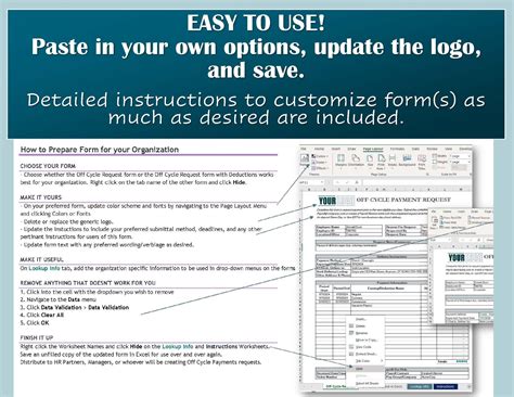 Payroll Off Cycle Payment Request Form Template Etsy