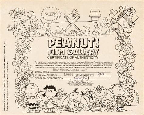 Hakes Peanuts Snoopy Pencil Drawing And Animation Cel Framed Display