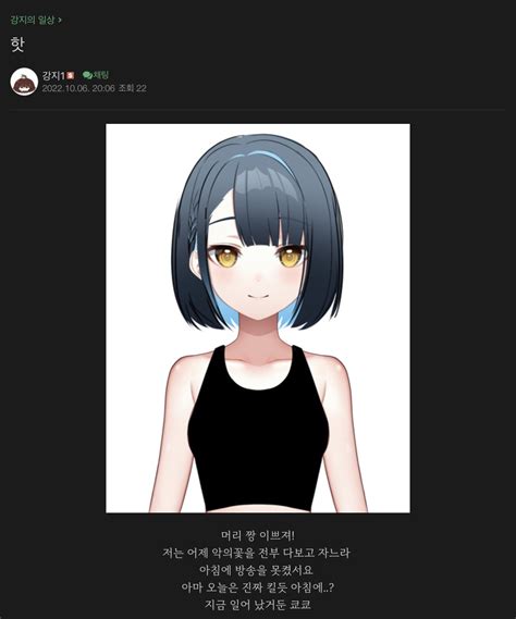 강지 단발 판떼기 뭐냐고 치지직 에펨코리아
