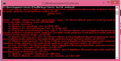 Getting Error At A Ionic Build Stack Overflow