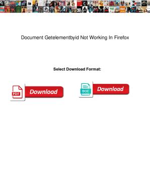 Fillable Online Document Getelementbyid Not Working In Firefox