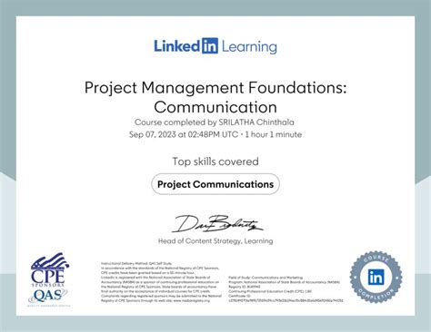 Srilatha Chinthala On Linkedin Certificate Of Completion