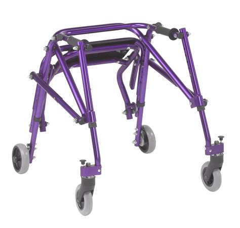Nimbo 2g Lightweight Posterior Walker With Seat Small Wizard Purple