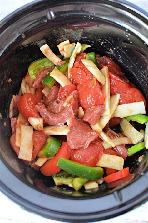 Slow Cooker Pepper Steak Crockpot Chinese Pepper Steak