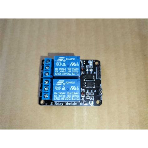 Jual Relay Module For Arduino 5V 12V 24V Low Trigger 2 Channel With Optocoupler Shopee Indonesia