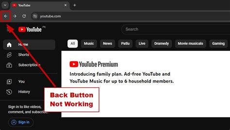 How To Fix The Unresponsive Back Button Issue On Youtube