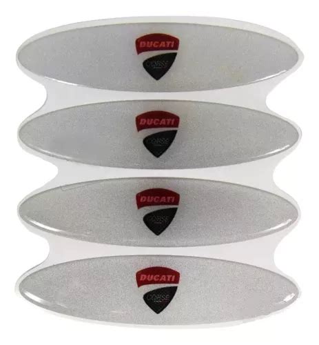 Pegatinas Reflectantes Resinadas Ducati Para Cascos X Cm Rs