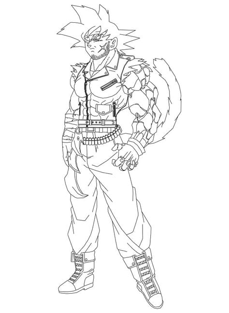 バーダック ドラゴンボール 印刷可能ぬりえ無料ダウンロード