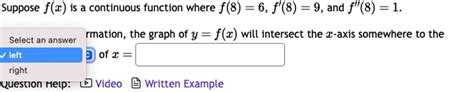 Solved Suppose F X Is A Continuous Function Where Chegg
