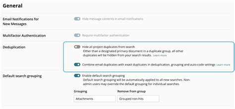 Administrator Deduplication Settings Knowledge Base