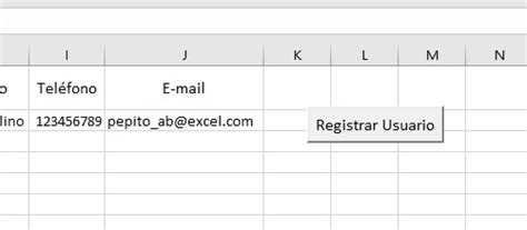 Plantilla Para Registrar Usuarios De Excel Excel Avanzado