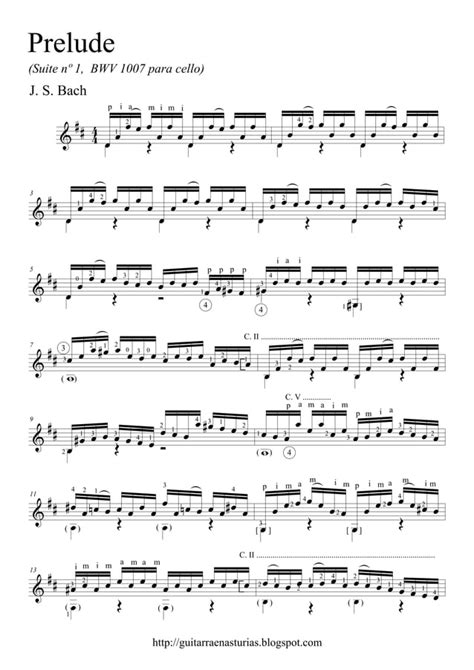 Bach J S Preludio Bwv 1007 Pdf