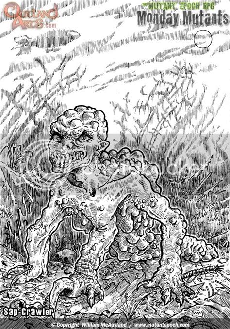 Monday Mutants 7 Sap Crawler Outland Arts The Mutant Epoch Rpg
