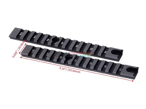 [spiderfire] G36c Picatinny Ras Ris 20mm Long Rail [2pcs Set] Sixmm 6mm