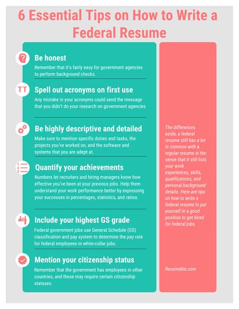 Federal Resume Writing 6 Essential Tips Resumeble
