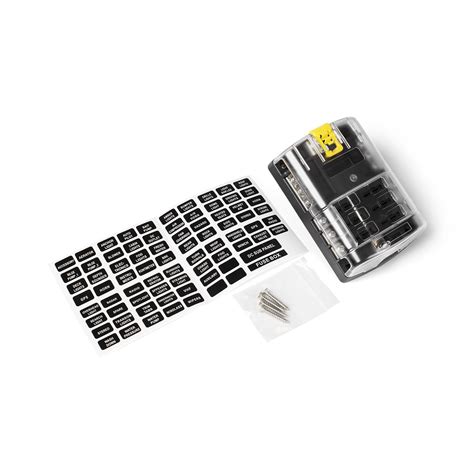 6 Circuit Fuse Block St Blade Fuse With Busbar And Cover Teralume Industries