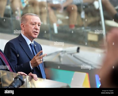 Istanbul Turkey August 20 2023 Turkish President Recep Tayyip