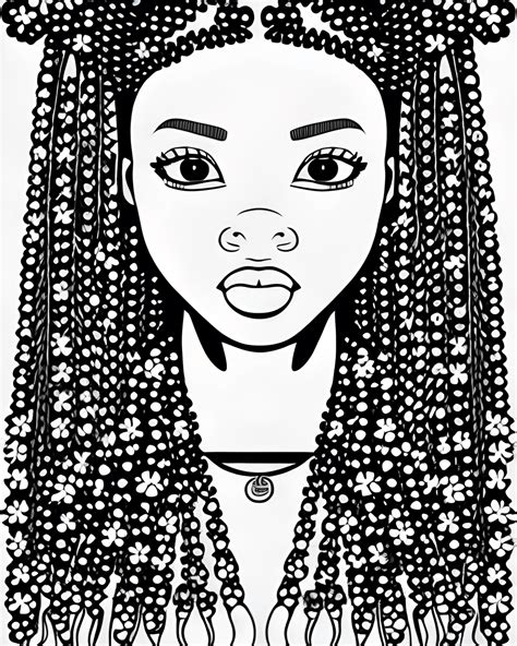 Black Girl Magic Coloring Page · Creative Fabrica