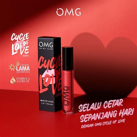 Jual Omg Oh My Glam Matte Kiss Lip Creamomg Lip Cream Crycle Of Love