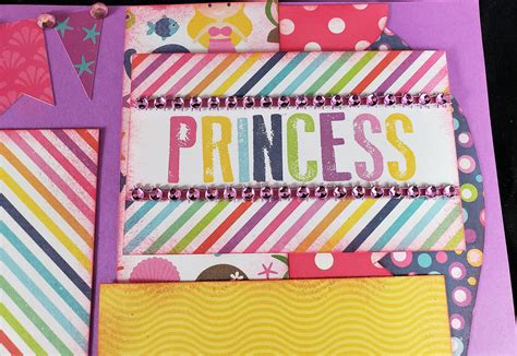 12x12 Girl Scrapbook Page Kit Princess Premade Scrapbook Page Girls
