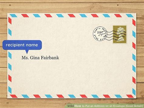 How To Put An Address On An Envelope Great Britain