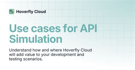 Stuart Kelly On Linkedin Use Cases For Api Simulation Hoverfly Cloud