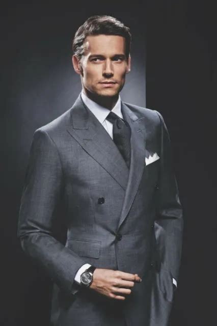 Mens Grey Double Breasted Suit Groom Tuxedos Wedding Suit Formal