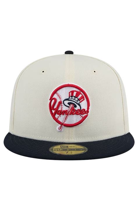 New Era Mens New Era White New York Yankees Top Hat Chrome 59fifty