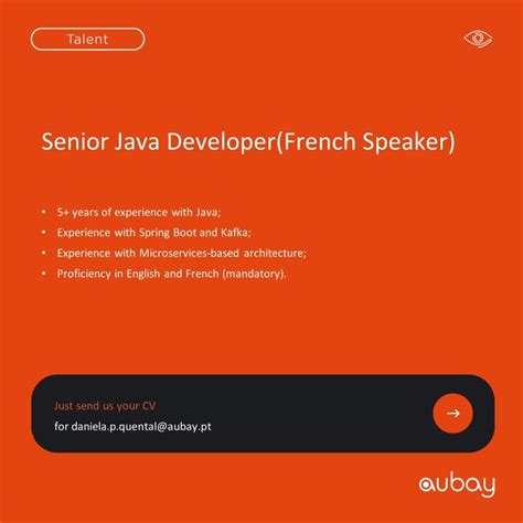 Daniela Quental On Linkedin 🚨 Aubay Portugal Is Hiring Senior Java