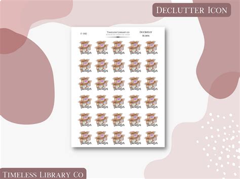 Declutter Icon Sheet Timelesslibraryco