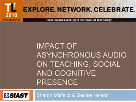 Impact Of Asynchronous Audio April15 2010 Ppt
