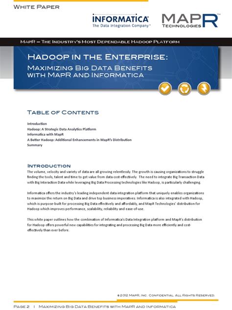 hadoop in the enterprise maximizing big data benefits with mapr and