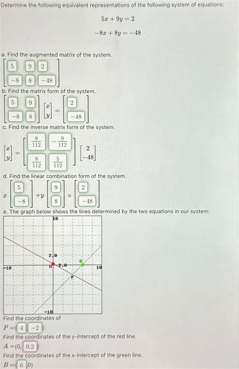 Solved E The Graph Below Shows The Linec Natarmined By The Chegg