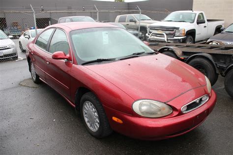 1996 Mercury Sable Gs 4 Door Sedan Red Vin 1melm50u8tg600583