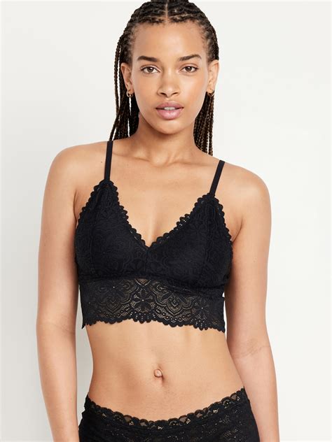 Lace Longline Bralette Old Navy