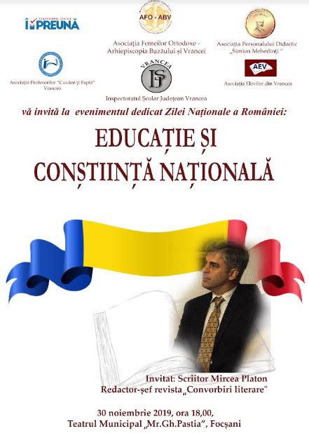 Educație și conștiință națională eveniment cultural prilejuit de