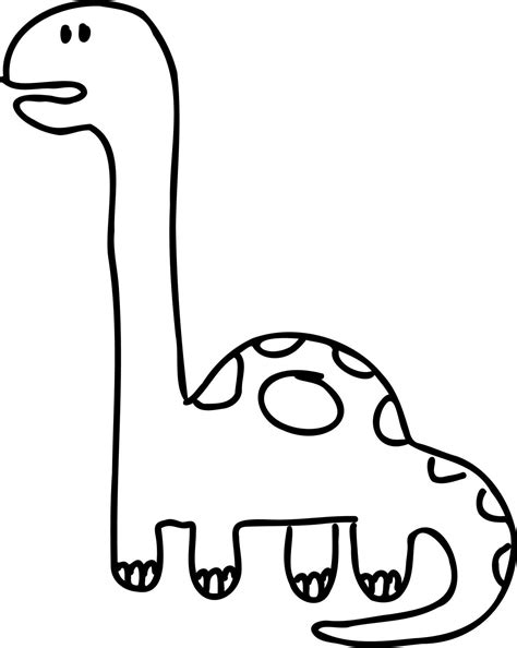 Dinosaur Line Drawing 19467316 Vector Art At Vecteezy
