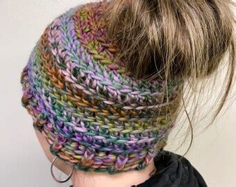 Ponytail Beanie Etsy