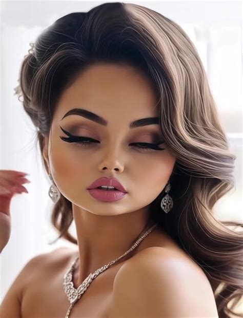 A Woman Cute Poses From Different Angles With A