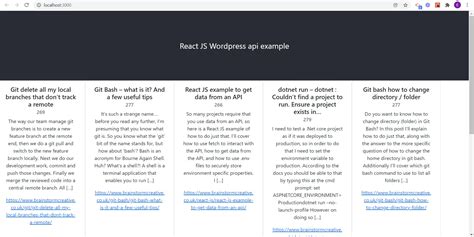 How To Use The Wordpress API With React JS