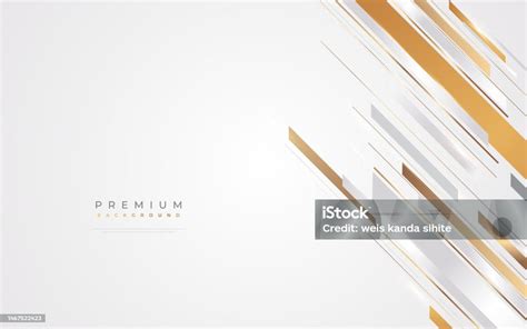 황금색 선과 종이 컷 스타일이 있는 고급스러운 흰색과 금색 배경 수상 배너 카드 지명 행사 공식 초대장 또는 인증서 디자인을 위한 프리미엄 회색 및 금색 배경 왕족에 대한