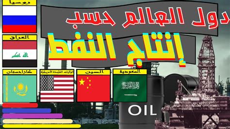 أكثر الدول العالم إمتلاكا لمخزون النفط ترتيب دول العربية حسب إنتاج