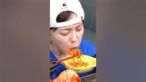 Mukbang Asmr Buldak Octopus Legs 🐙 Seafood Flex Spicy Stir Fried