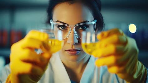 Premium Photo Medical Woman Or Research Scientist Using Test Tube Of
