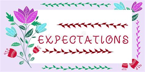 Text Showing Inspiration Expectations Word Written On Strong Belief