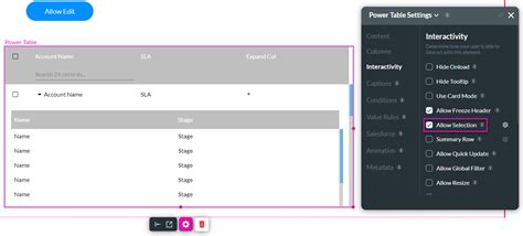 Table Interactivity In Action Flows For Power Tables Titan Academy
